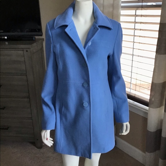 Anne Klein | Jackets & Coats | Anne Klein Small Blue Winter Coat Small ...